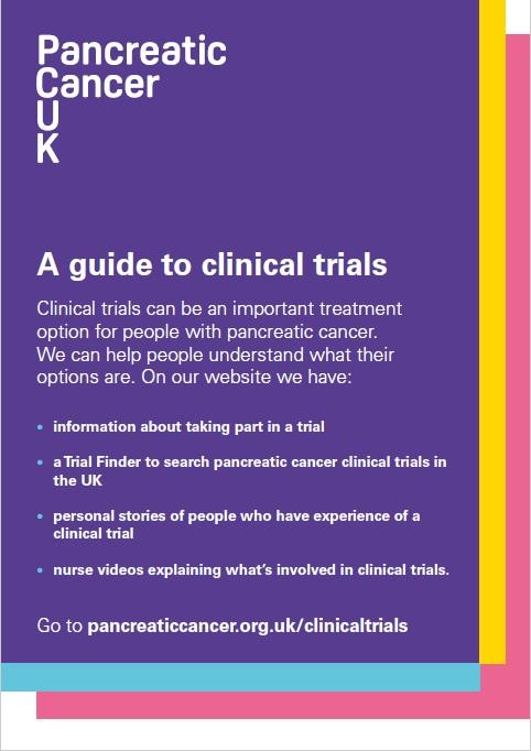 Clinical trials flyer – Pancreatic Cancer UK